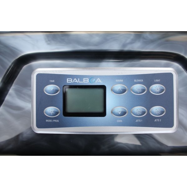 Mimas Spabad Svart | För 6 personer | 94 jets | Inklusive lock | LED ...